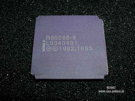Cpu Galaxy At Vintage Chips Intel 80286 Section