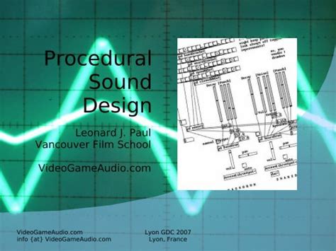 Procedural Sound Design Video Game Audio