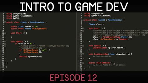 Introduction To Game Development E12 Script Communication YouTube