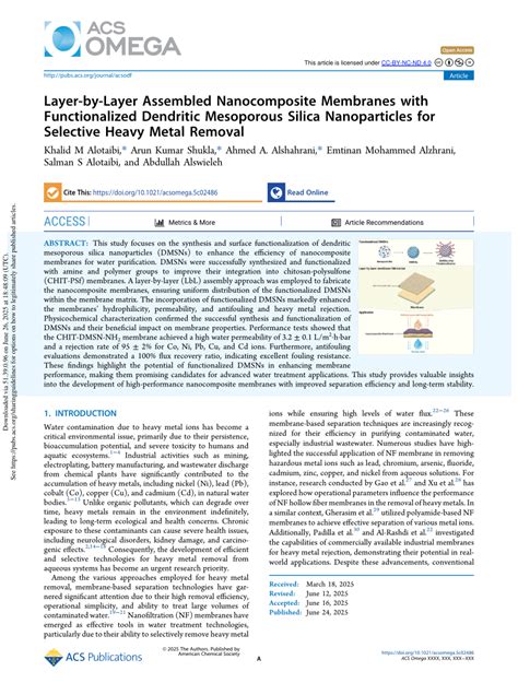 Pdf Layer By Layer Assembled Nanocomposite Membranes With