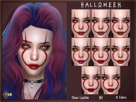 Lisaminicatsims Lmcs Clown Lipstick Hq In 2025 Sims 4 Tattoos