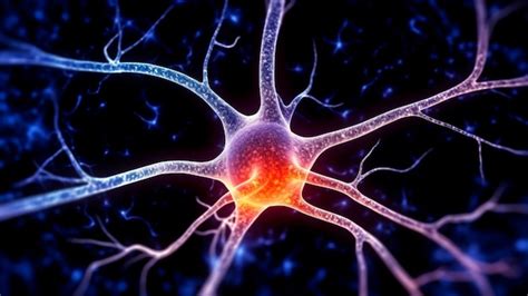 Premium Ai Image A System Neuron Of Brain With Synapses And Electrical Activity Generative Ai