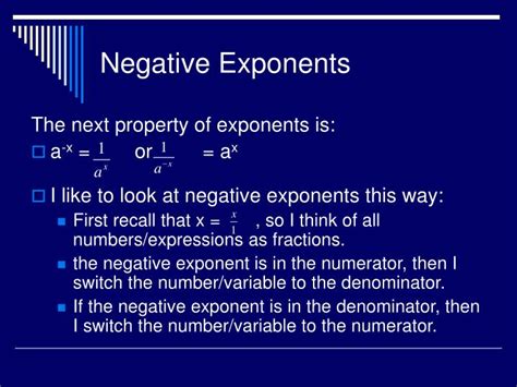 PPT Positive And Negative Exponents PowerPoint Presentation ID