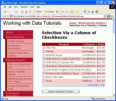 Adding A GridView Column Of Checkboxes VB Microsoft Learn