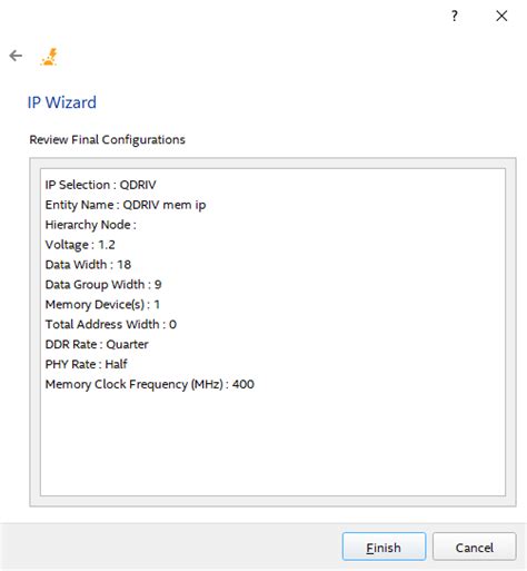 Intel FPGA PTC IP Wizard