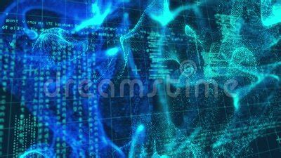 Animation Of Abstract Pattern Over Grid Pattern Against Computer Language On Black Background