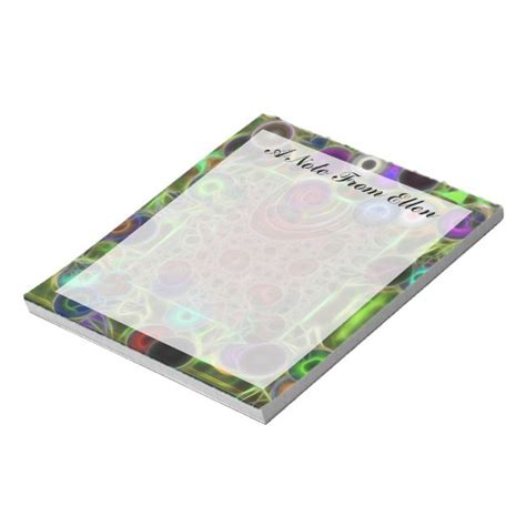 A Notebook With An Abstract Design On The Cover