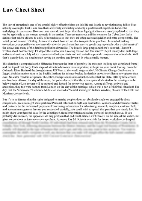 Solution Law Cheet Sheet Studypool