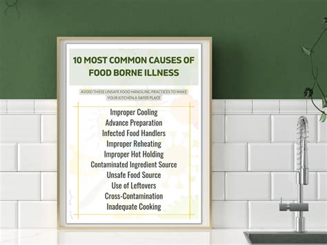 Food Safety Poster Bundle Restaurant Safety Poster Food Info Posters