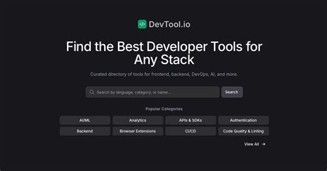 Analytics Tools DevTool Io Developer Tools Directory