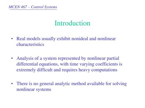 Ppt Appendix D Linearization Powerpoint Presentation Free Download Id 235452