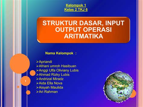 struktur dasar input dan output aritmatika pptx