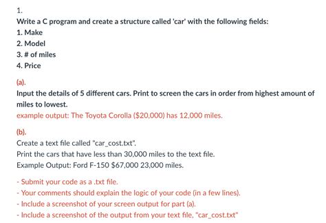 Solved Write A C Program And Create A Structure Called Chegg
