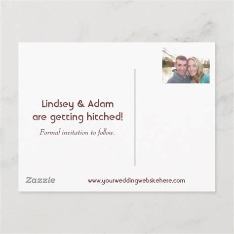 Save The Date Customized Announcement Postcard Zazzle