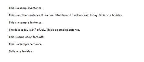 Vba Highlight Not Delete Repeat Sentences Or Phrases Stack Overflow