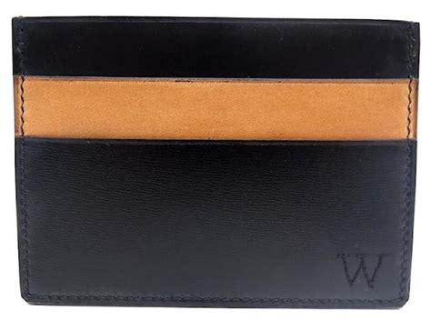 New Jm Weston Card Holder In Black And Brown Leather Black Card Holder Box Ref715482 Joli Closet