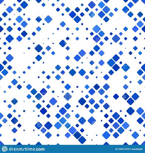 Geometrical Rounded Square Pattern Background Seamless Vector Design Stock Vector