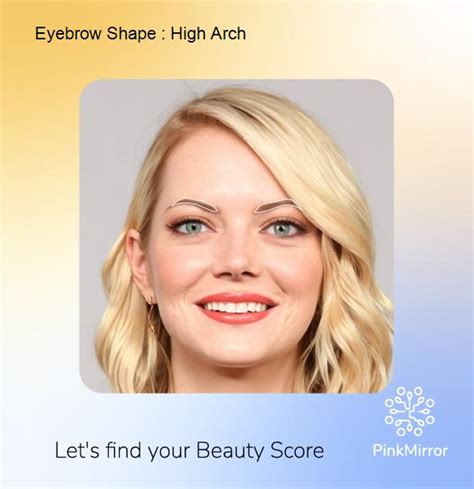 Emma Stone Facial Feature Eyebrow Shape