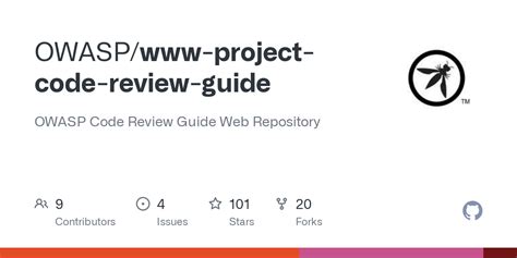 Github Owasp Project Code Review Guide Owasp Code Review Guide Web Repository