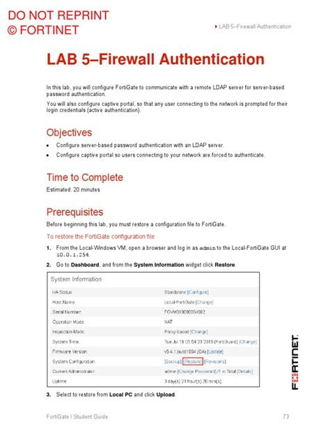 Lab 5 Firewall Authentication Pdf Active Directory Secure
