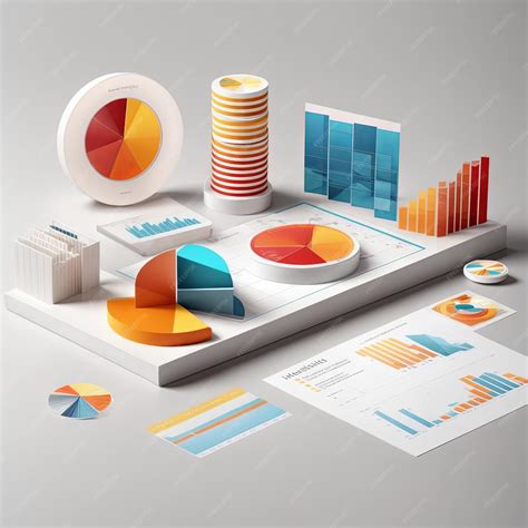 Premium Photo Graph Diagram Financial Chart Data Visualization Bar Chart Line Graph Pie Chart