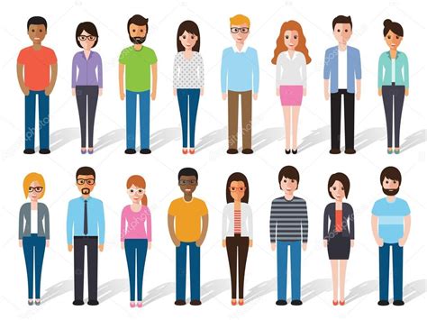 Flat Design People Characters Stock Vector Image By ©sapannpix 102864128