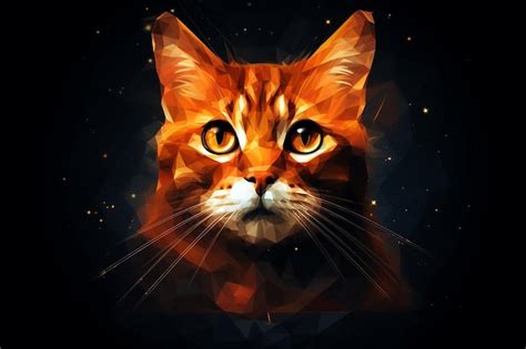 A Stunning Graph Of Cat Premium Ai Generated Image