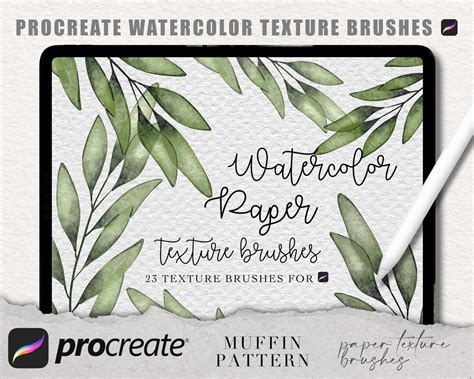 Procreate Texture Brushes Texture Brush Watercolor Brush Textures Brushes For Procreate