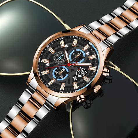 Badu Bg Модни мъжки спортни часовници Луксозни мъжки бизнес кварцови ръчни часовници от