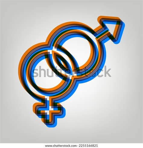 Sex Symbol Sign Stroked Icon Orange เวกเตอร์สต็อก ปลอดค่าลิขสิทธิ์ 2255166821 Shutterstock