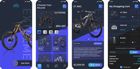 Bicycle App Ui Design Figma