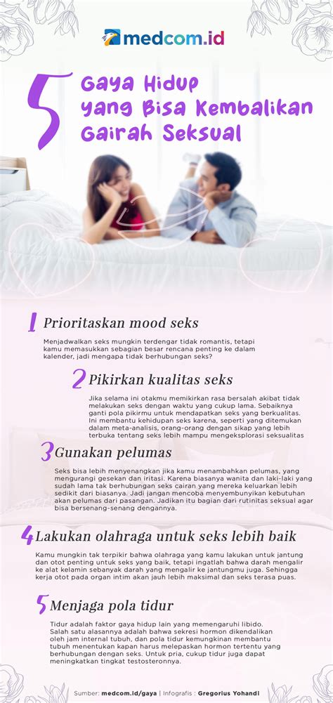 5 Gaya Hidup Yang Bisa Kembalikan Gairah Seksual