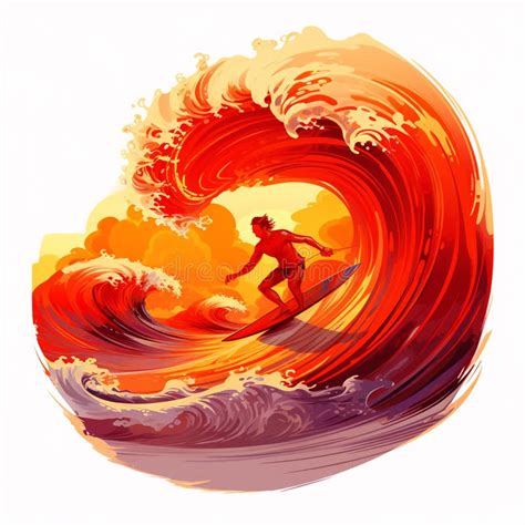 Giant Wave Illustration Stock Illustrations 3711 Giant Wave