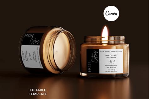 Modern Candle Label Template Graphic By Karameladesign · Creative Fabrica