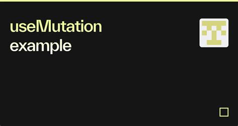 Usemutation Example Codesandbox