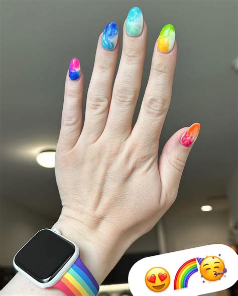 Jess Rappaport Pride Nails 😍🌈🥳 Trans Transisbeautiful