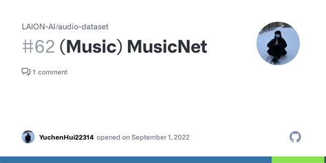 Music Musicnet Issue Laion Ai Audio Dataset Github