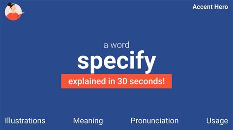 SPECIFY Meaning And Pronunciation YouTube