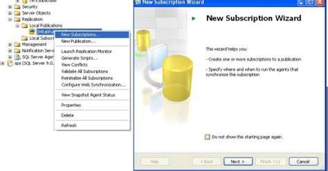 Sql Server 2005 Merge Replication Step By Step Procedure Codeproject