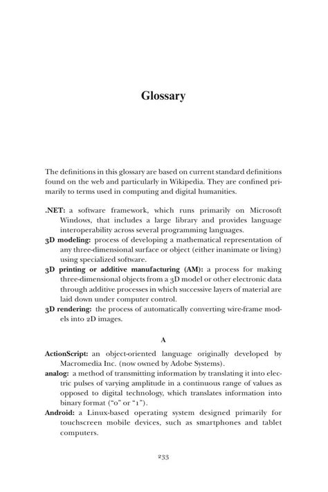Glossary Example Format