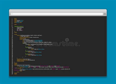 Illustrazione Creativa Di Programmazione Del Codice Del HTML Sullo