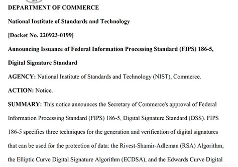 say hello to the eddsa standard and fips 186 5 and a long goodbye to dsa