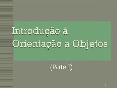 Curso Online De Java Introdução à Orientação A Objetos