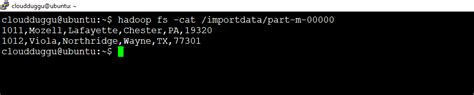 Apache Sqoop Import Tutorial Cloudduggu