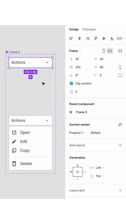 Drop Down Menu Animation In Figma Interactive Drop Down Menu Shorts Youtube