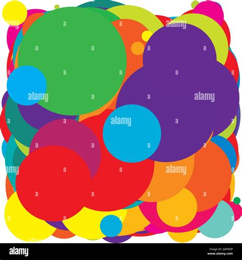 Abstract Overlapping Circles Pattern Vector Illustraiton Stock Vector