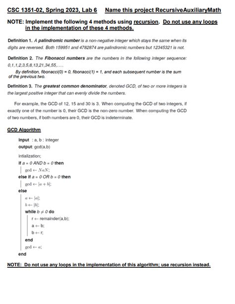 Solved Csc 1351 02 Spring 2023 Lab 6 Name This Project