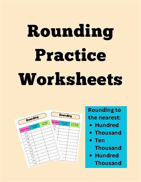 4th Grade Math Rounding Numbers Practice Worksheets By The Math Edukaytor