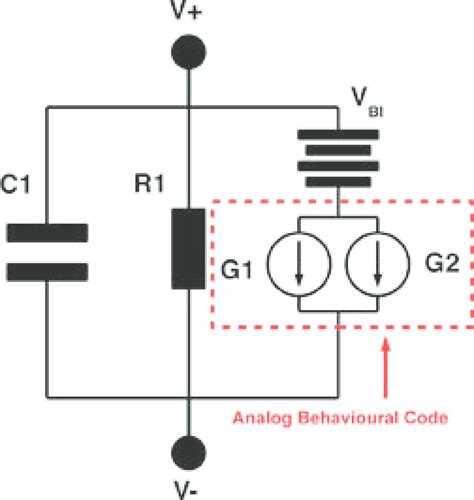 Circuit Schematic Of Oled Equivalent Electrical Circuit For Dc Download Scientific Diagram