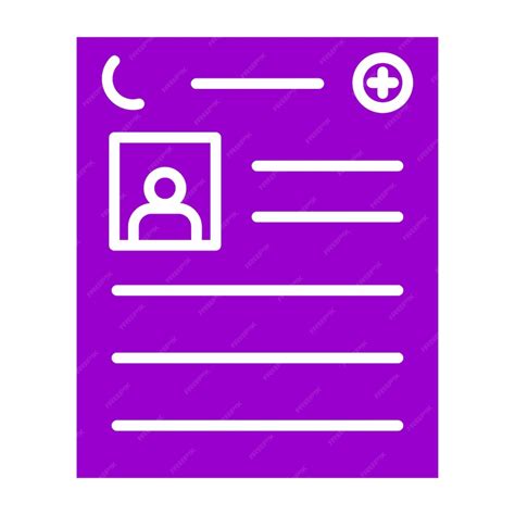 Premium Vector Vector Design Patient Pofile Icon Style